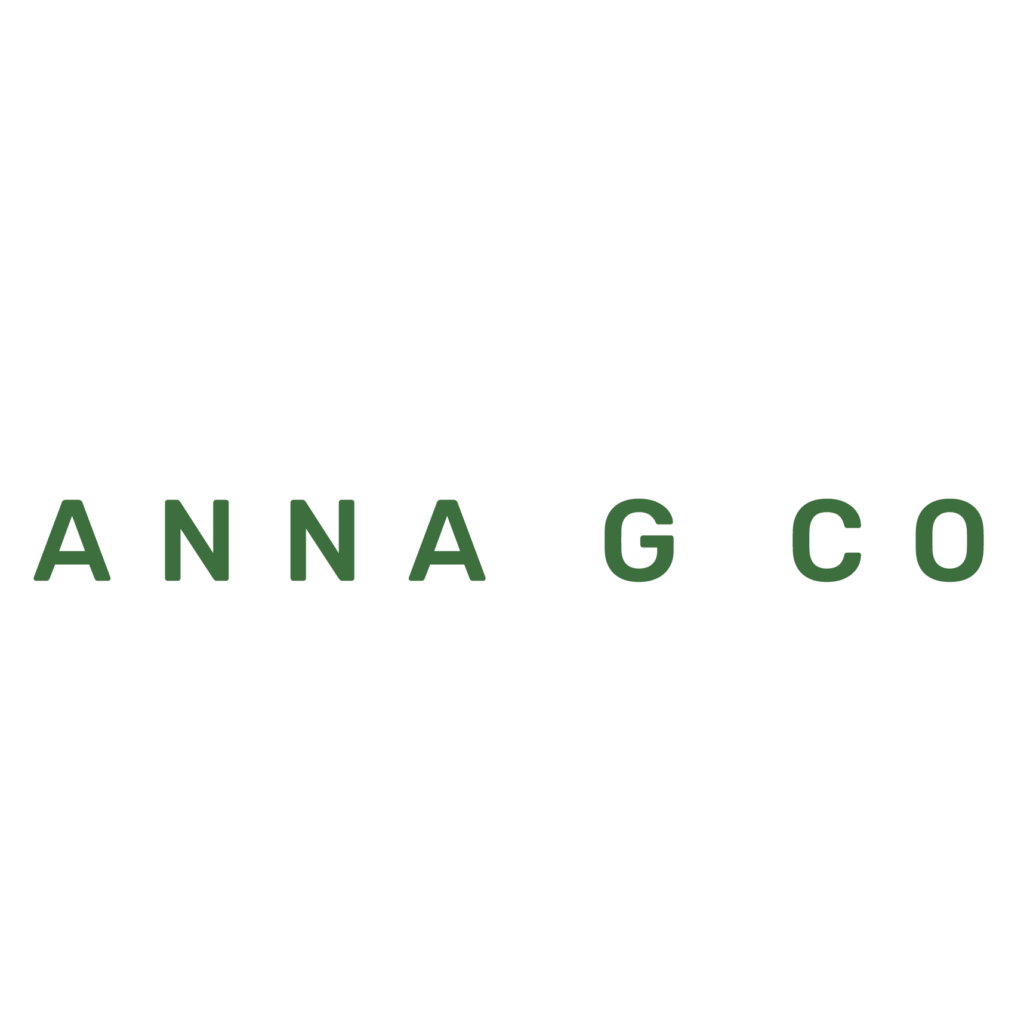 Anna G logo - final_green on transparent (vertical) | Anna G Costumes
